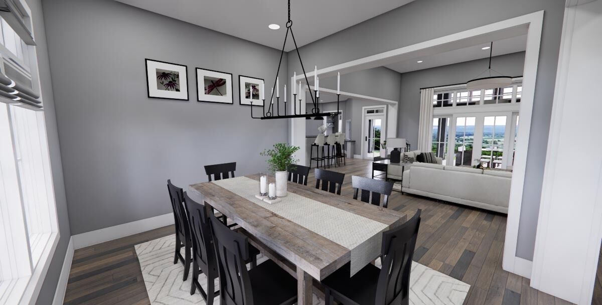 4-Bed New American House Plan with Exposed Rafter Tail Porch - 14675RK ...
