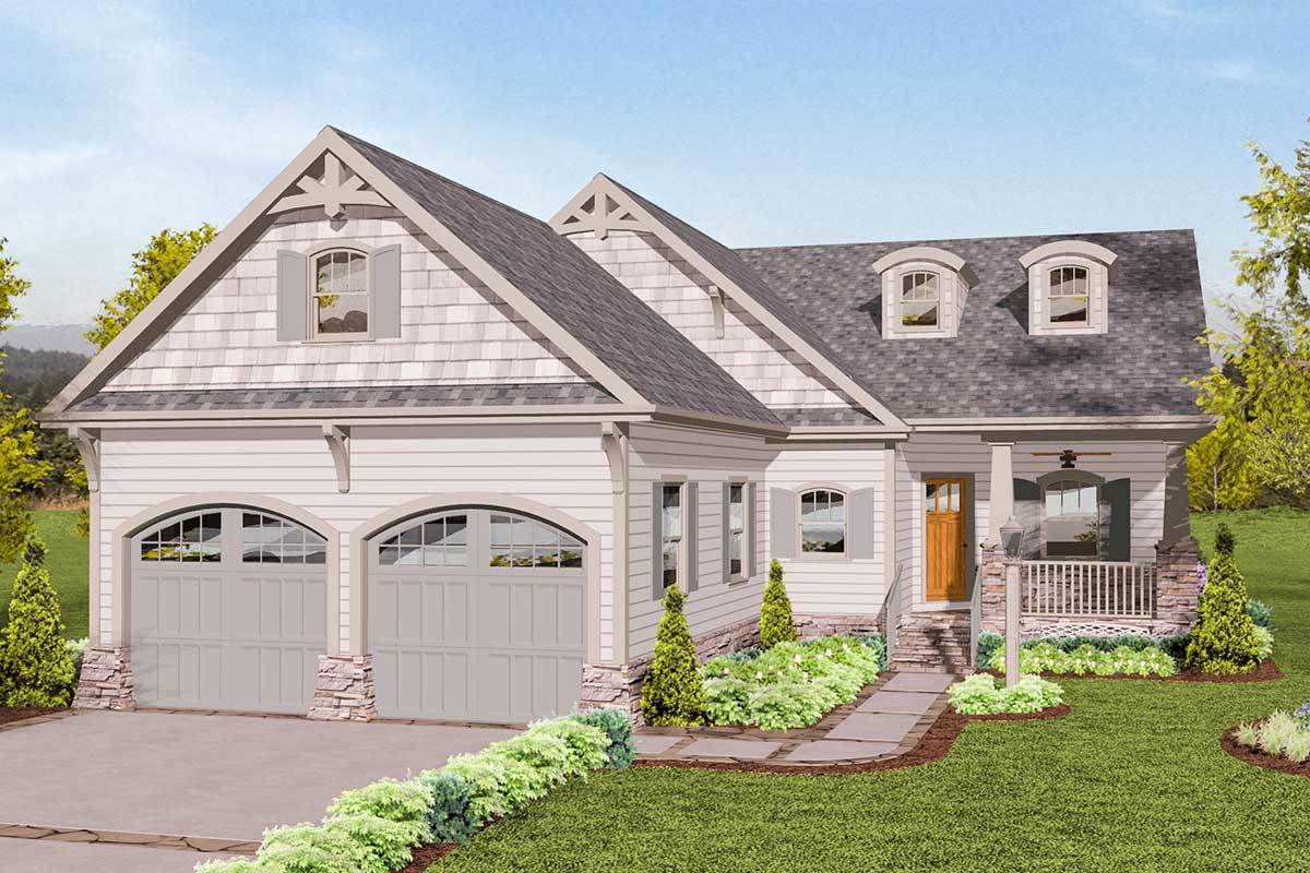 Charming 3-Bed House Plan with 3 Covered Porches - 20150GA ...