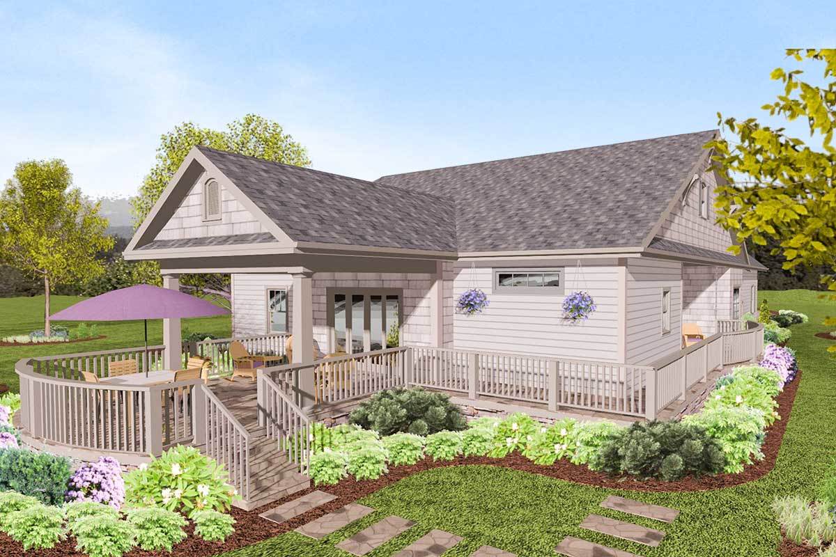 Charming 3-Bed House Plan with 3 Covered Porches - 20150GA ...
