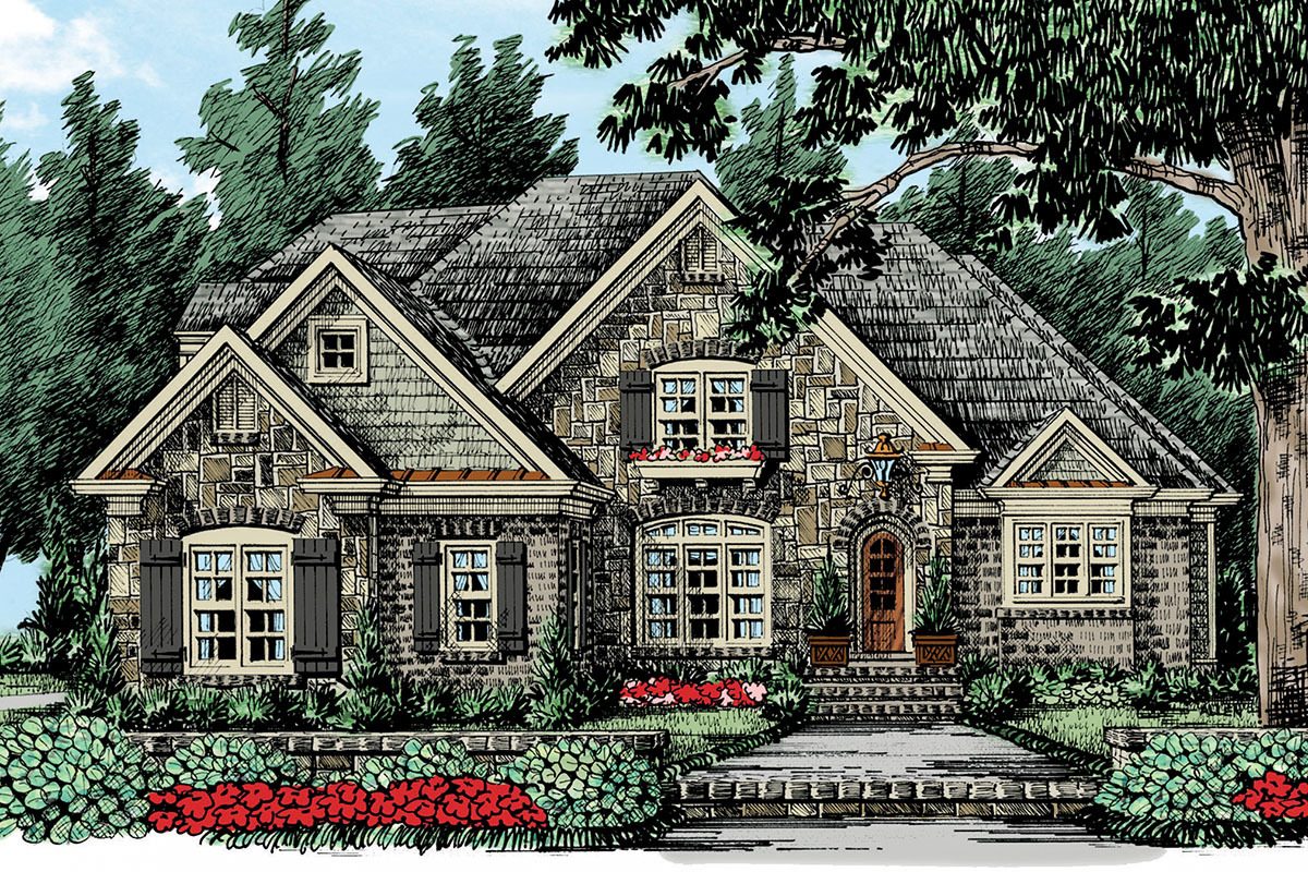 House Plan Classic with Side-Entry Garage - 710054BTZ | Architectural ...