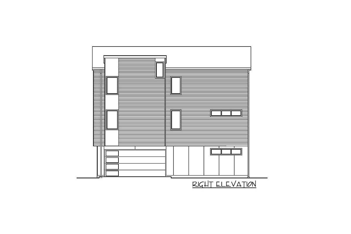 Sophisticated Modern House Plan with Open Layout - 23803JD ...