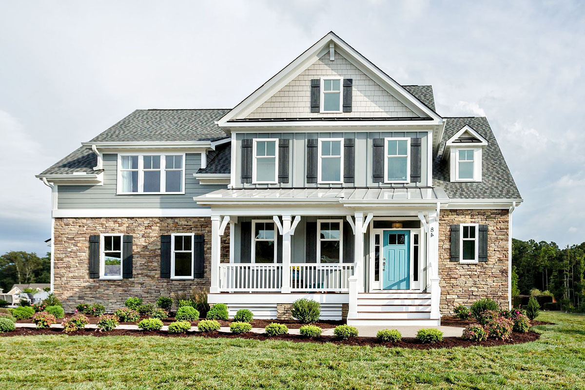 Timeless Two-Story House Plan with Second-Level Sleeping Rooms ...