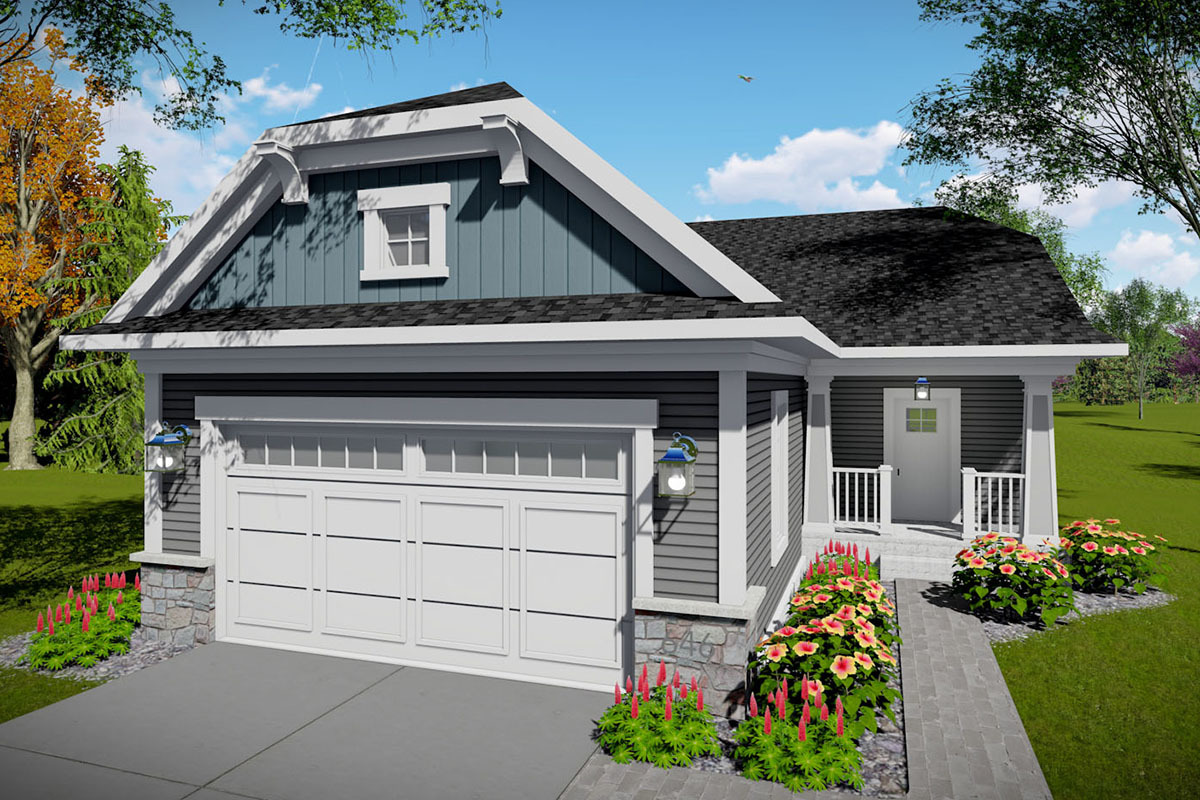 Charming Craftsman House Plan with Covered Porch - 890098AH ...