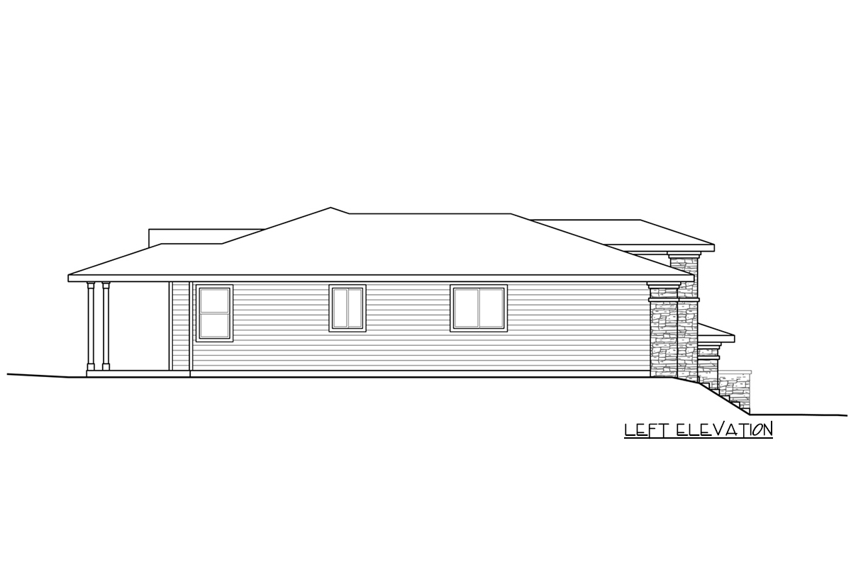 Ranch Home Plan with Below-Grade Garage - 72925DA | Architectural ...