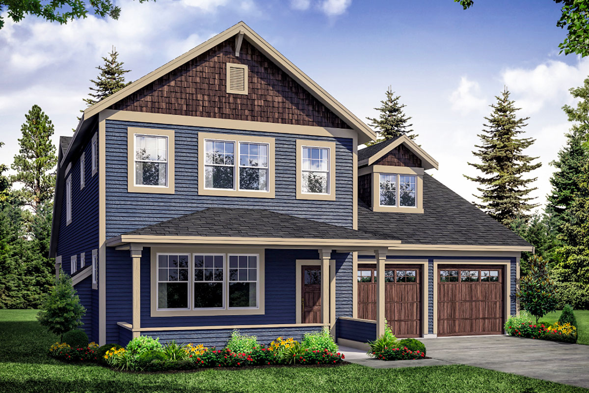 Plan 72933DA: 3-Bed House Plan with Upstairs Family Room