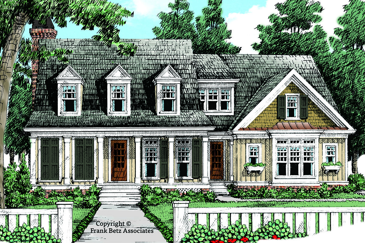 Country Home Plan with Covered Front Porch - 710169BTZ | Architectural ...
