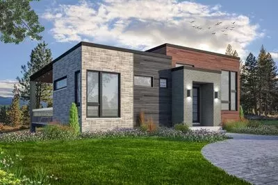 Cost-to-Build Report for Plan 22546DR: 2-Bed Modern Cubist House Plan ...