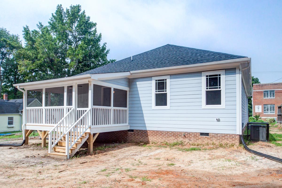 Southern Cottage with Porches in Front and Back - 25001DH ...