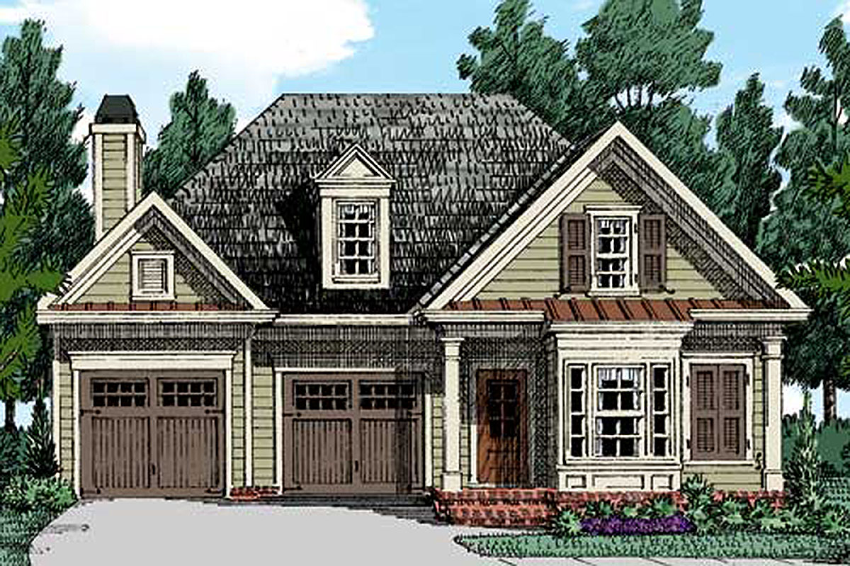 Plan 710269BTZ: 2-Bed Empty-Newster or Single Professional House Plan