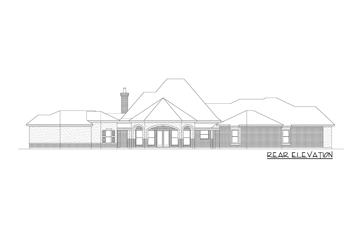 3-Bed Southern Home Plan with Private Master Wing - 36574TX ...