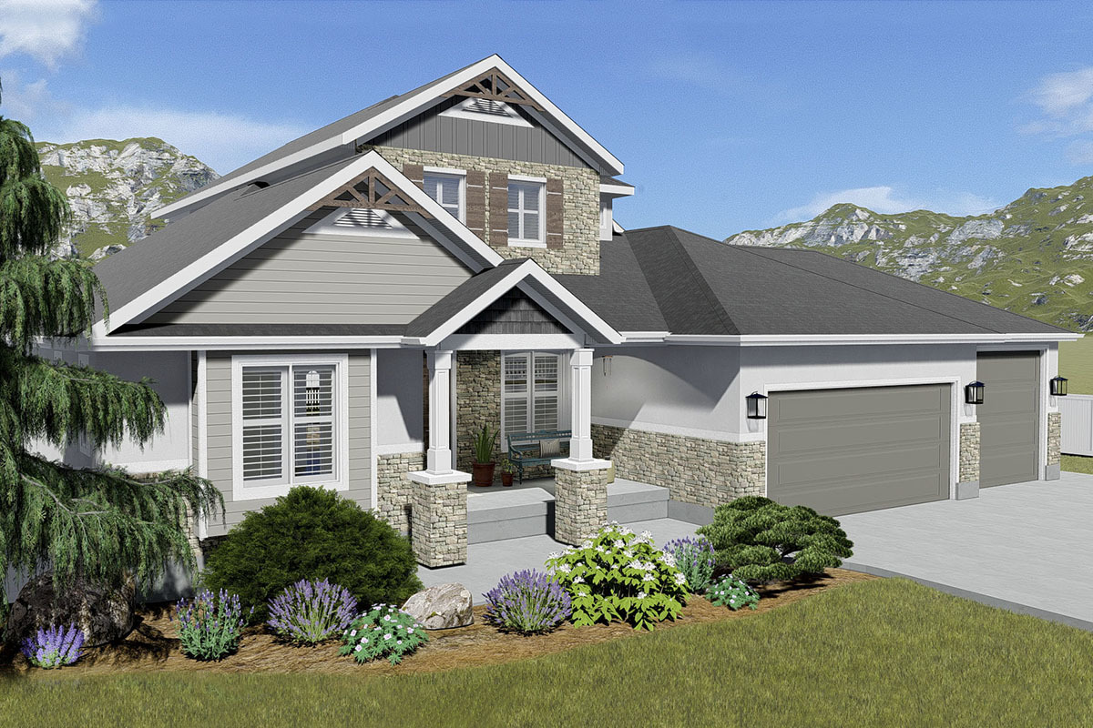 Spacious House Plan with Walk-out Lower Level - 61334UT | Architectural ...