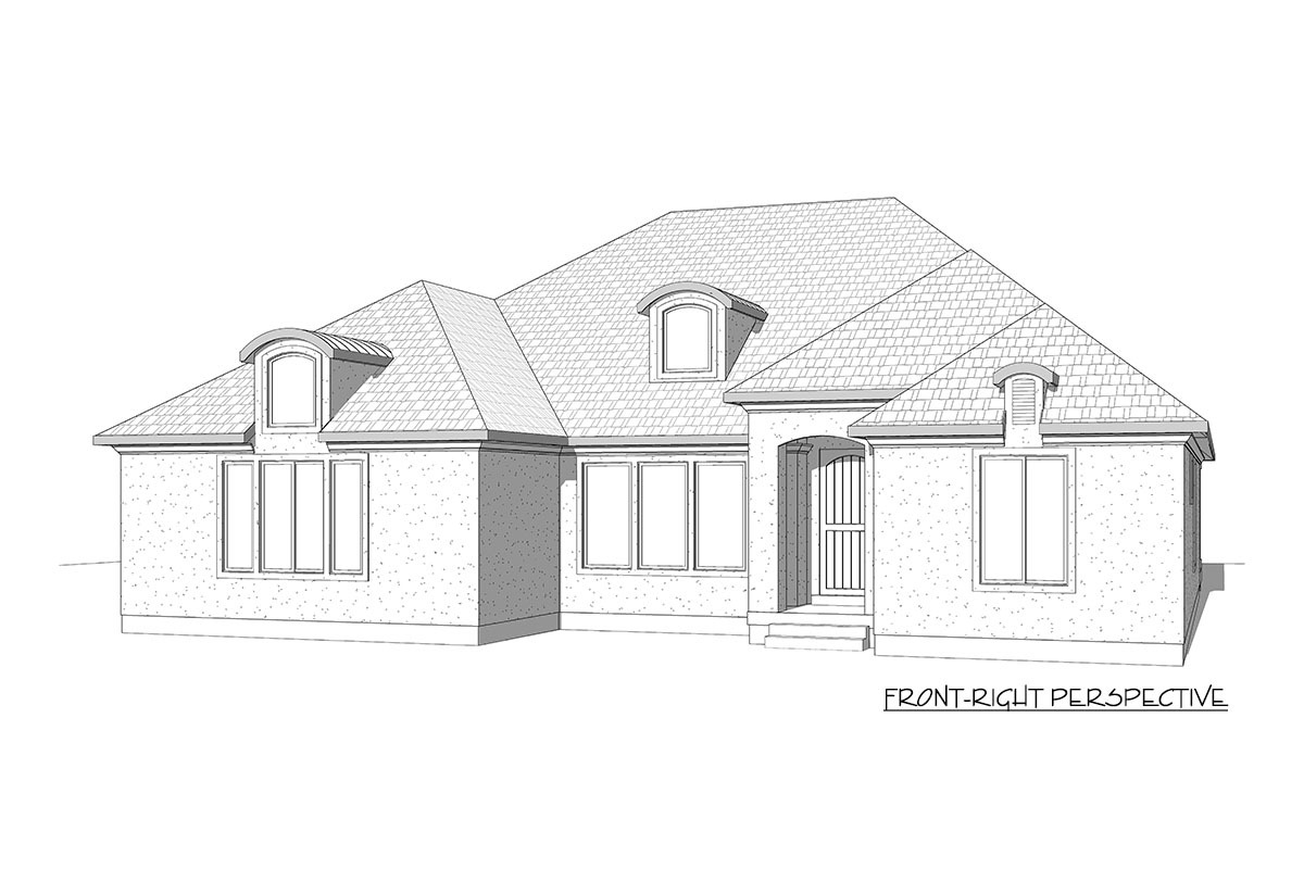 3-Bed French Country House Plan with Optional Finished Lower Level ...