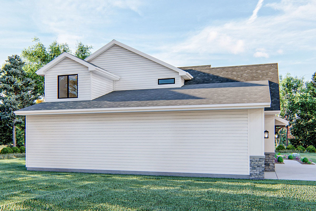 New American House Plan with 2-Sided Fireplace - 62827DJ ...
