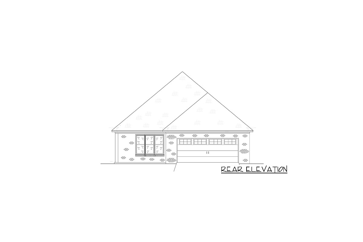 Southern Gem of a House Plan Rear-Facing Garage - 83933JW ...