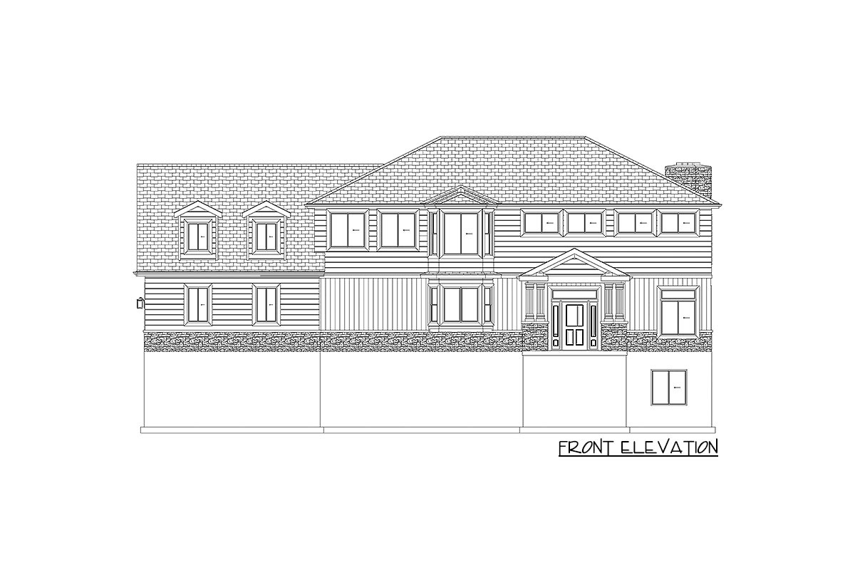 Two-Story Traditional House Plan with Ample Storage Space - 61350UT ...