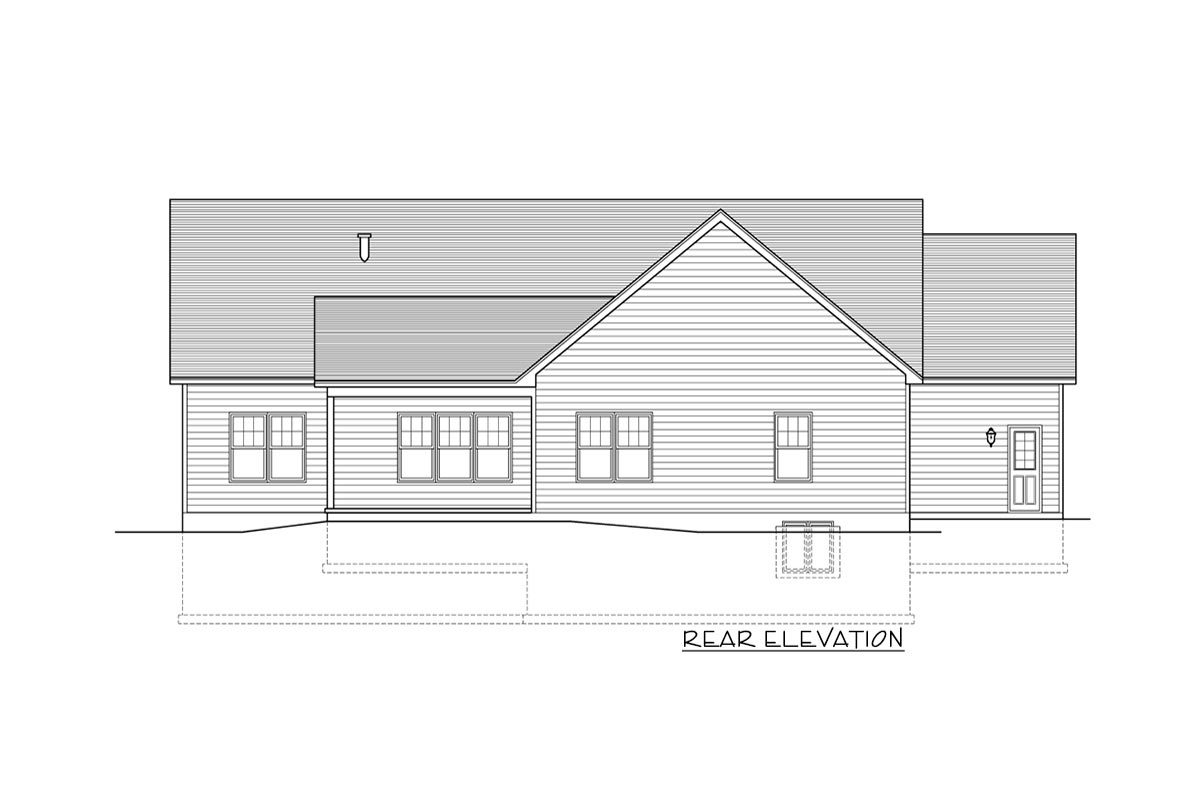 Craftsman Ranch Home Plan with Split Bedrooms - 1889 Sq Ft - 790079GLV ...