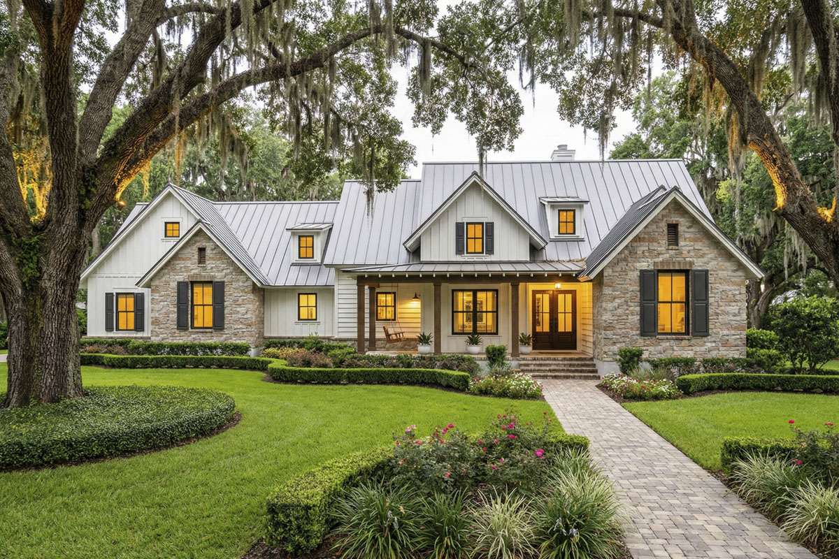 Plan 16917WG: Downsized 3-Bedroom New American Farmhouse Plan Bonus ...