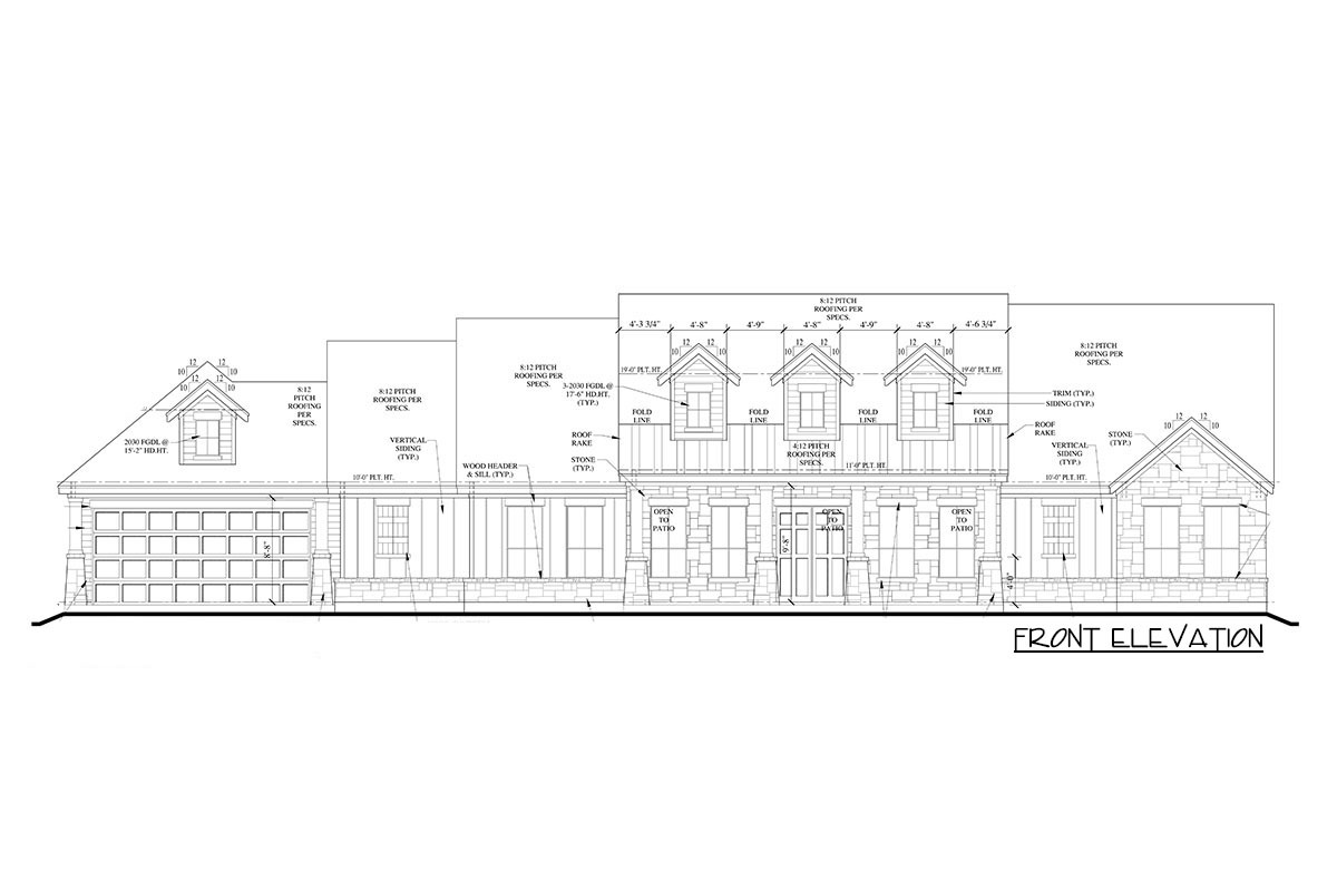 Exclusive One-Level Home Plan with Game Room - 440003PWL ...