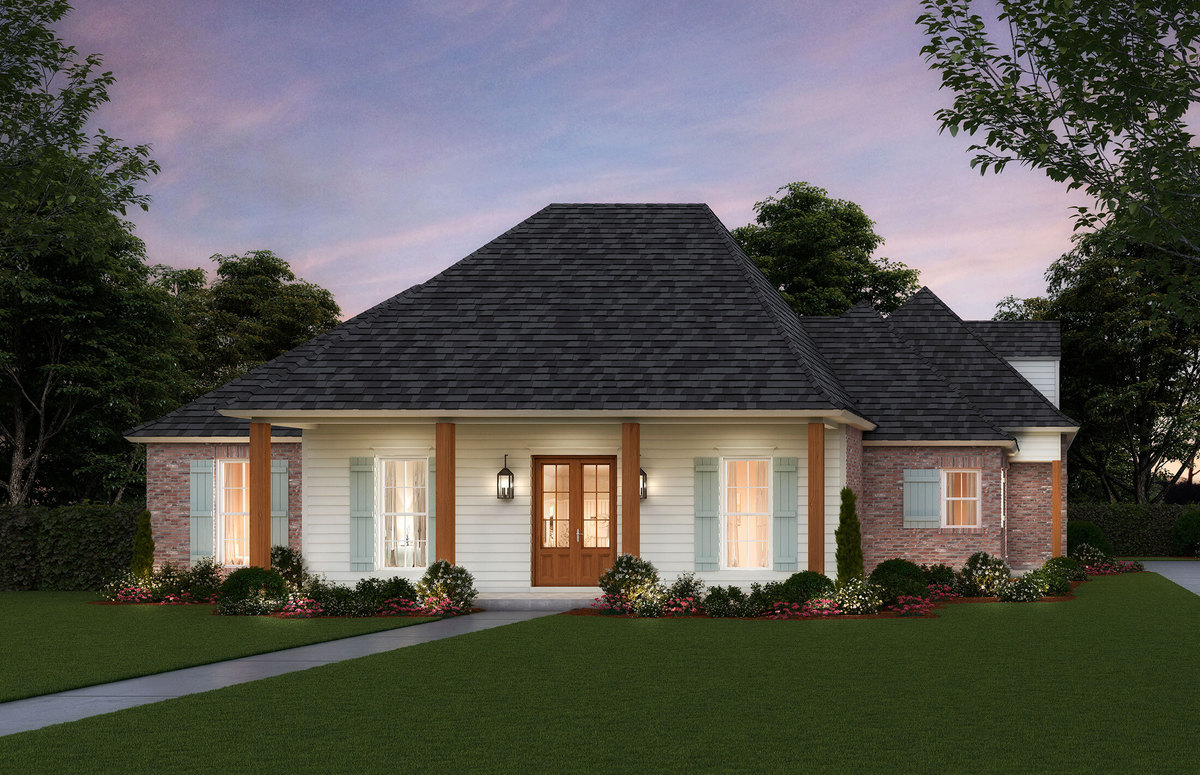 Southern Country Home Plan with Rear Porch - 56470SM | Architectural ...