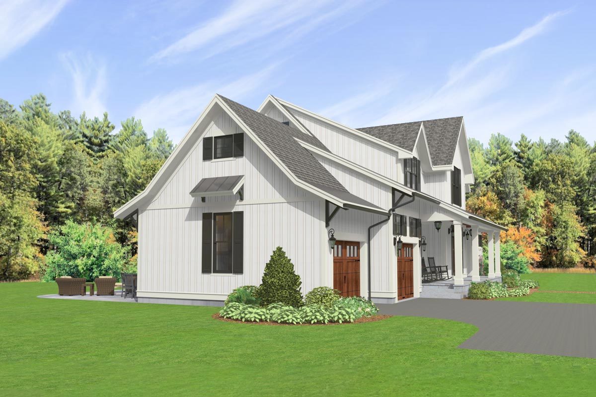 Exclusive Modern Farmhouse Plan with First-Floor Master - 654007KNA ...