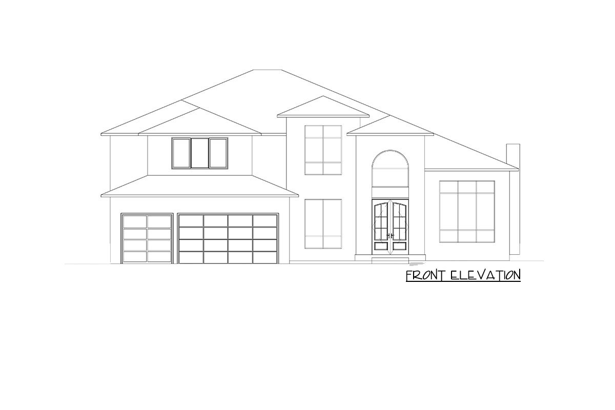 Spacious Two-Story House Plan with Two Staircases - 666089RAF ...