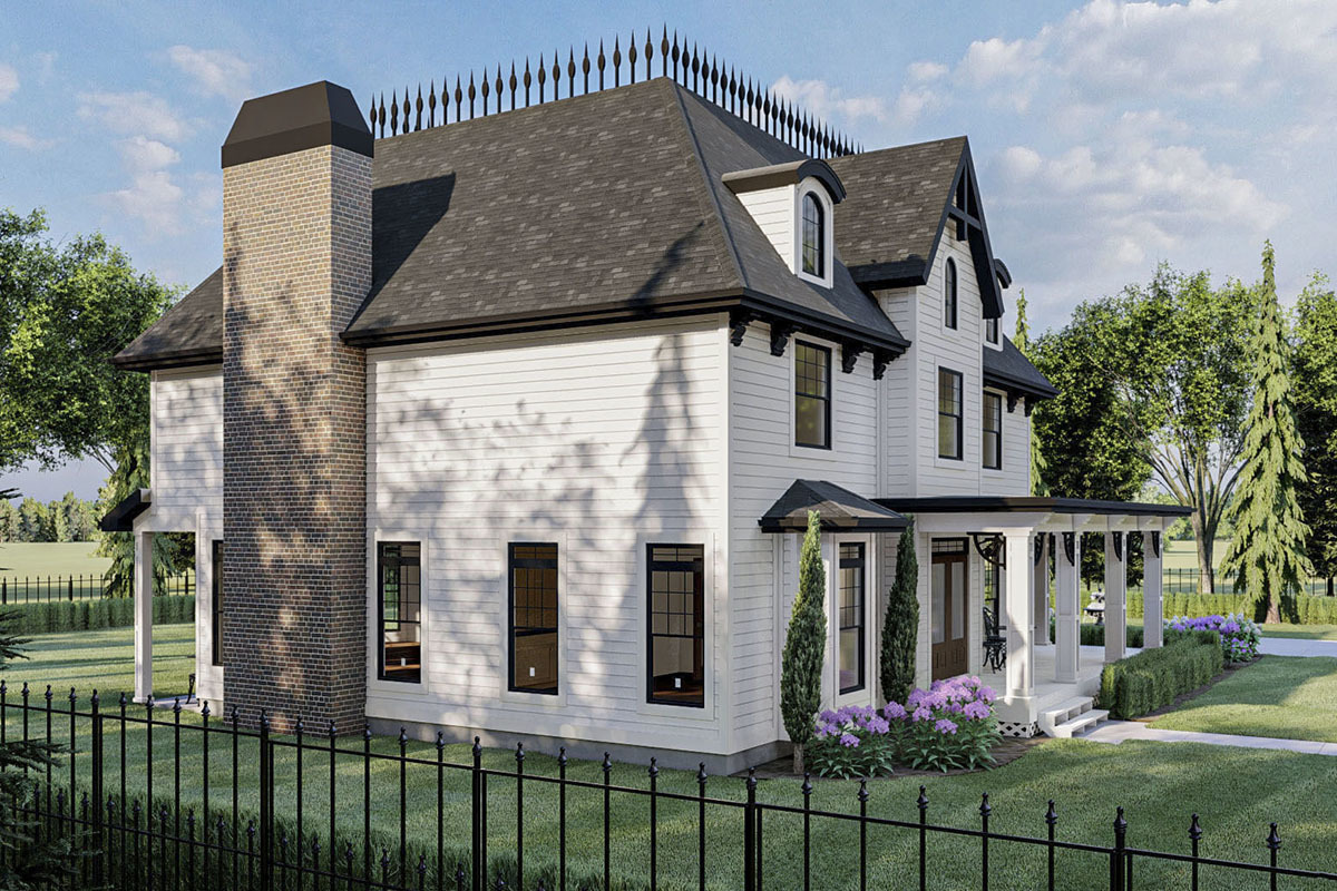 Victorian-inspired House Plan with Upstairs Bedrooms and Laundry ...
