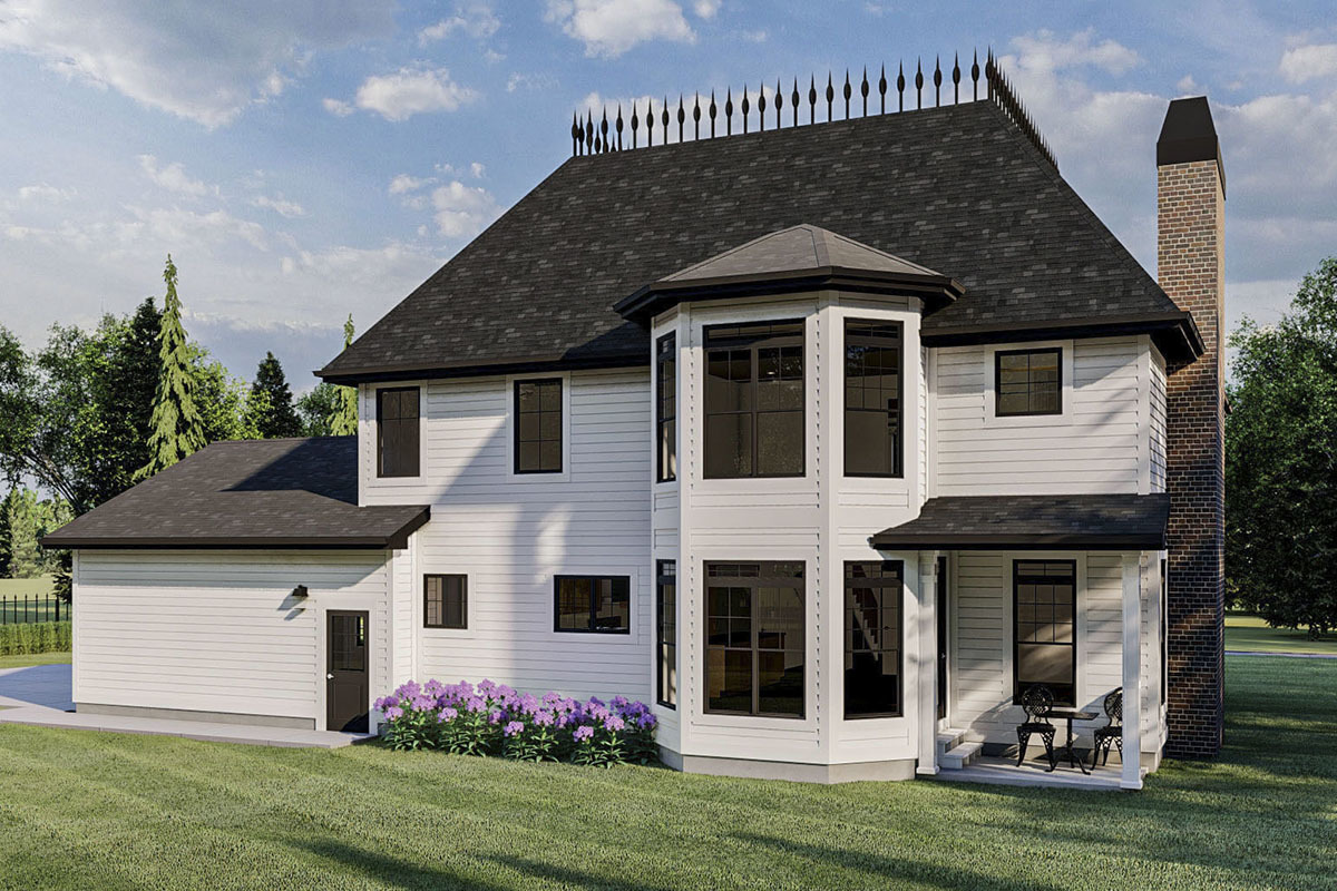 Victorian-inspired House Plan with Upstairs Bedrooms and Laundry ...