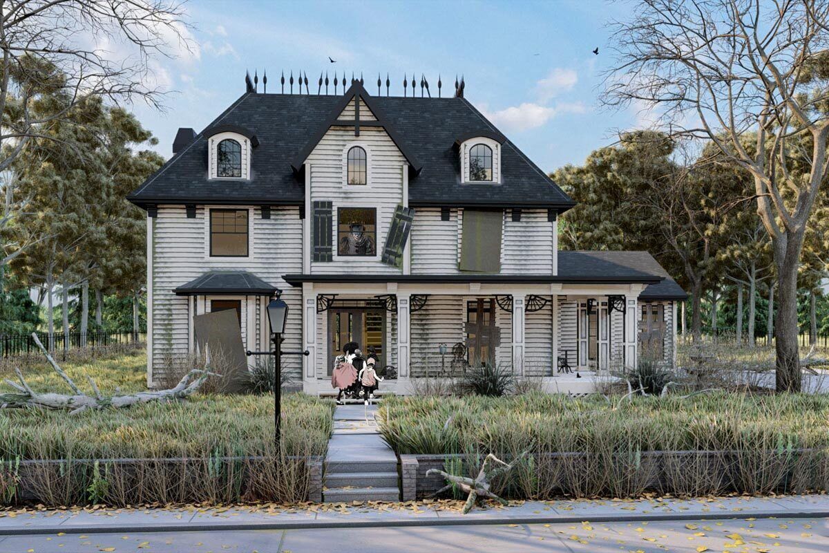 Victorian-inspired House Plan with Upstairs Bedrooms and Laundry ...
