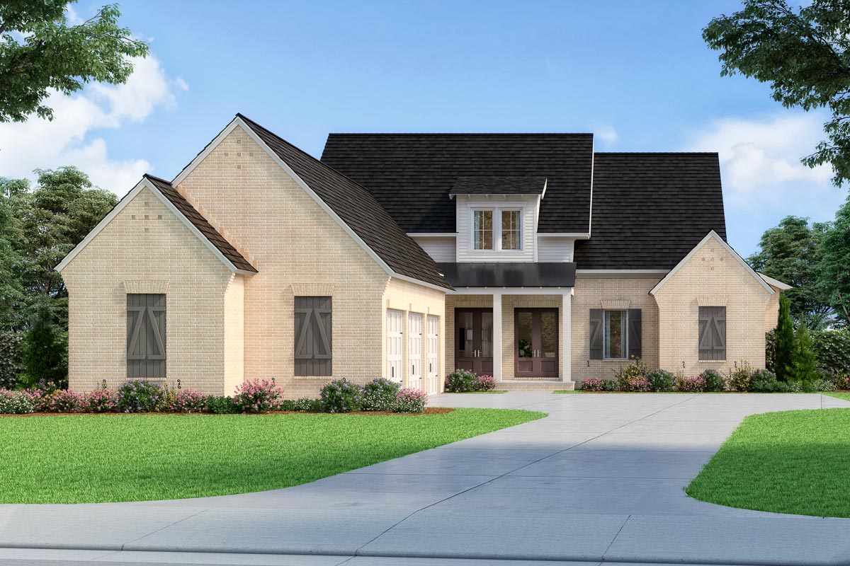 Plan 510158WDY: Exclusive Acadian House Plan with Shed Dormer
