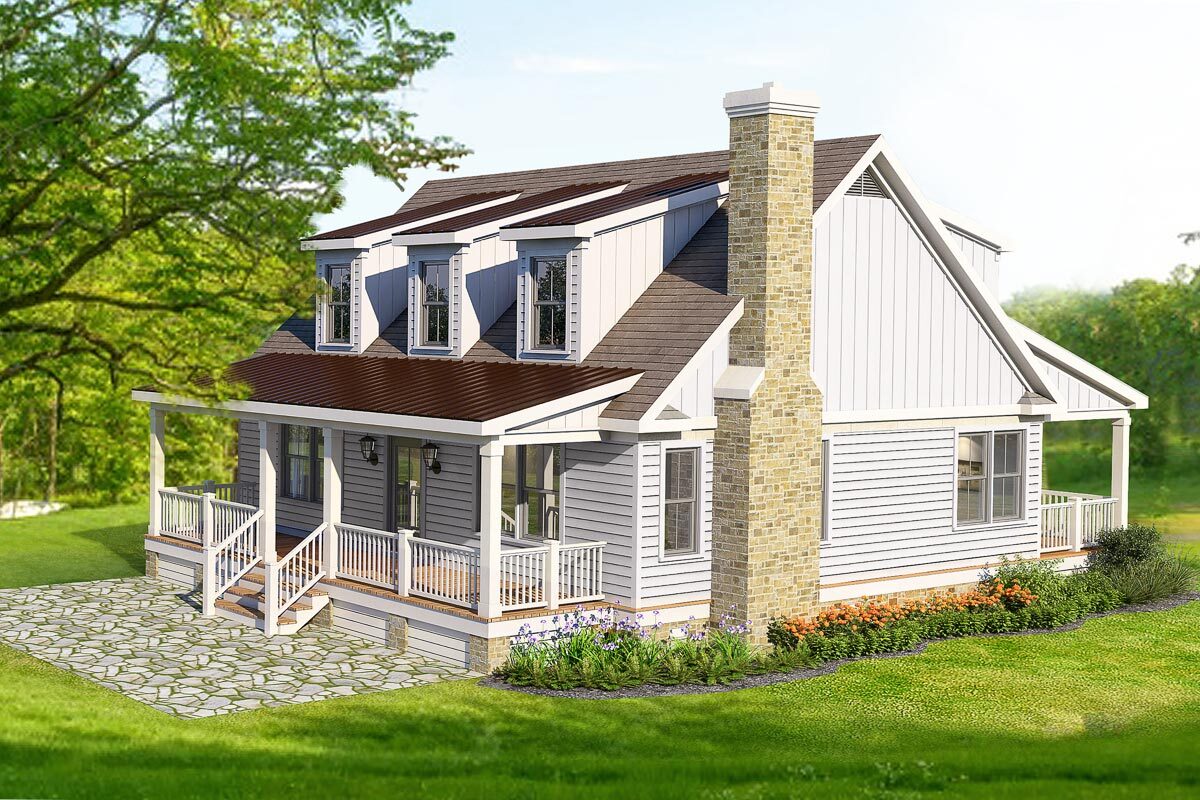 Classic Country Home Plan with Optional Third Bedroom - 31582GF ...