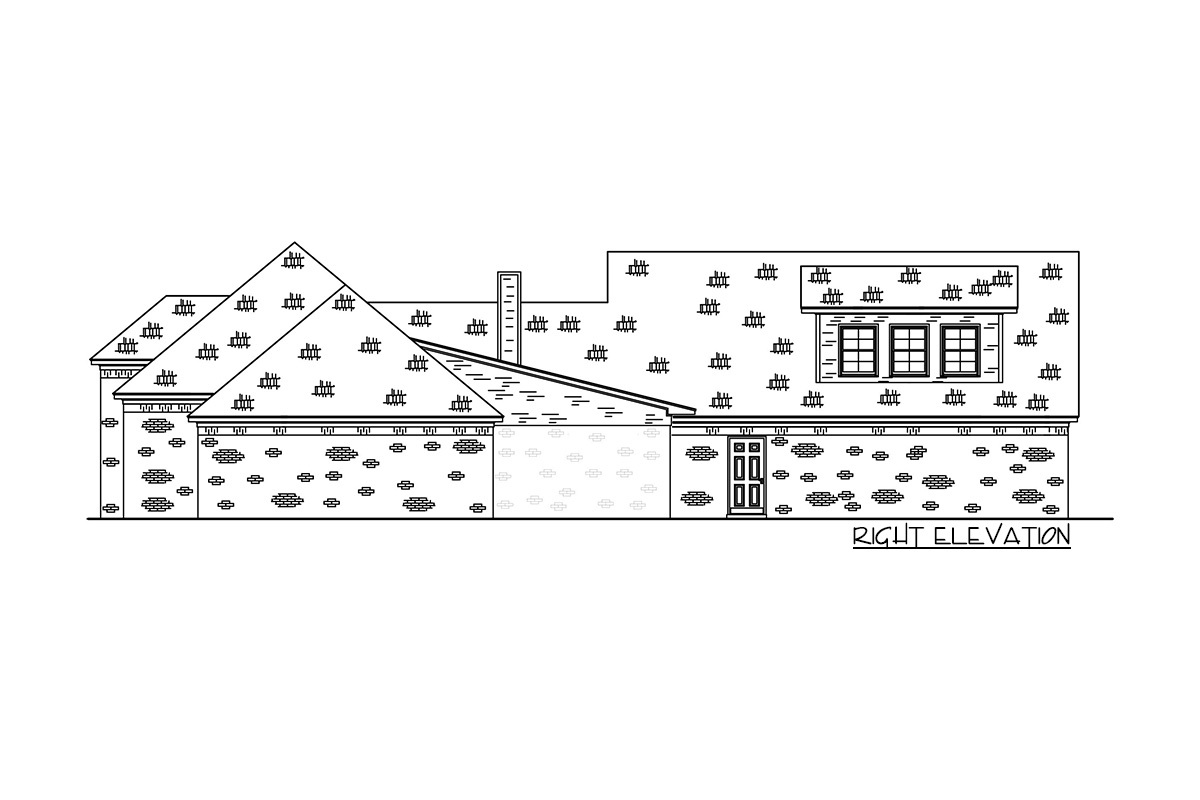 3-Bed French Country House Plan with Private Master Suite - 83938JW ...