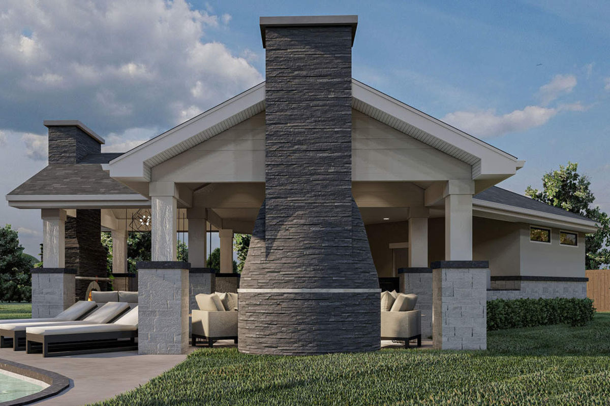Angled House Plans Pool