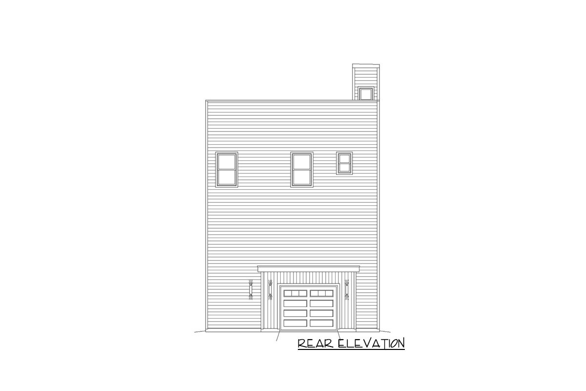 Narrow Contemporary 3-Story House Plan with 4th Floor Scenic Rooftop ...