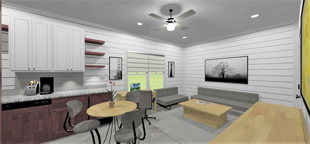 420 Square Foot ADU with 2-Car Garage - 28941JJ | Architectural Designs ...