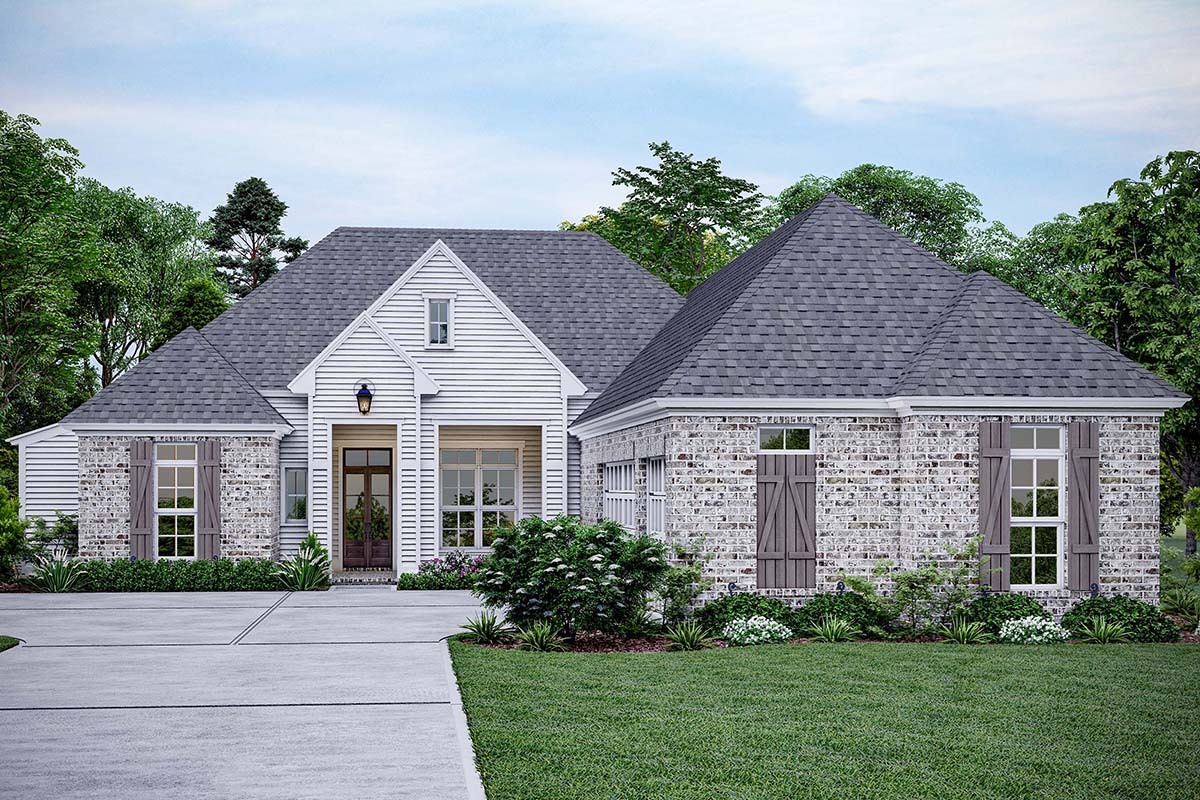 One-level 4-Bed House Plan with Large Rear Porch - 510180WDY ...