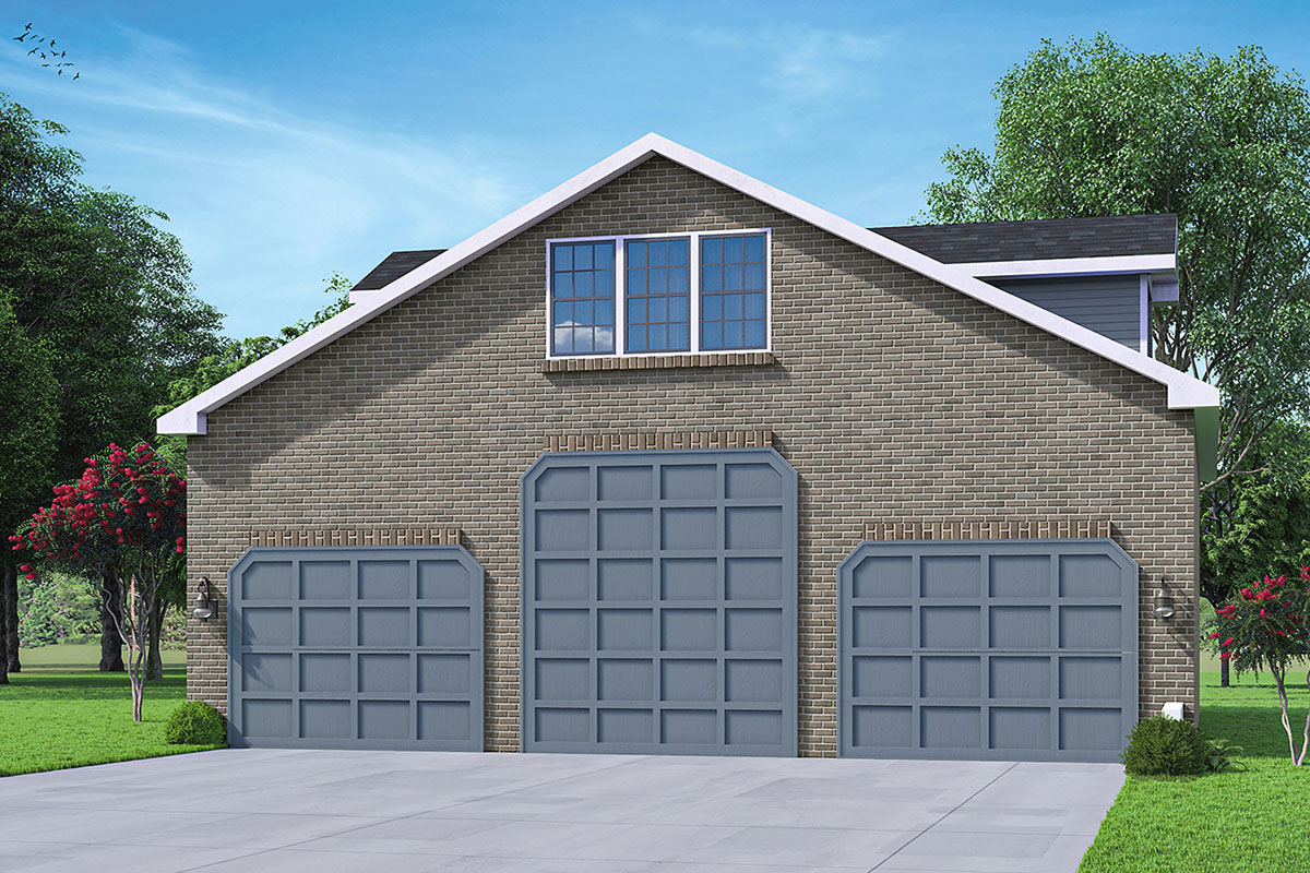 Detached Garage Plan with Drive-through Access for up to 6 Cars ...