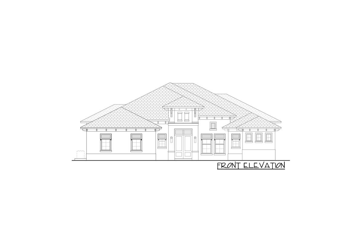 Coastal Southern Home Plan with Private Master Suite and 3-Car Garage ...