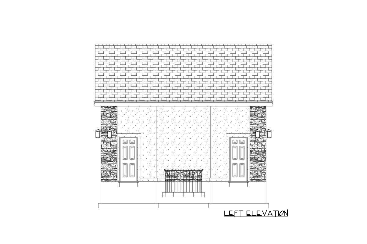 Drive-through Garage with Large Storage Room - 61220UT | Architectural ...