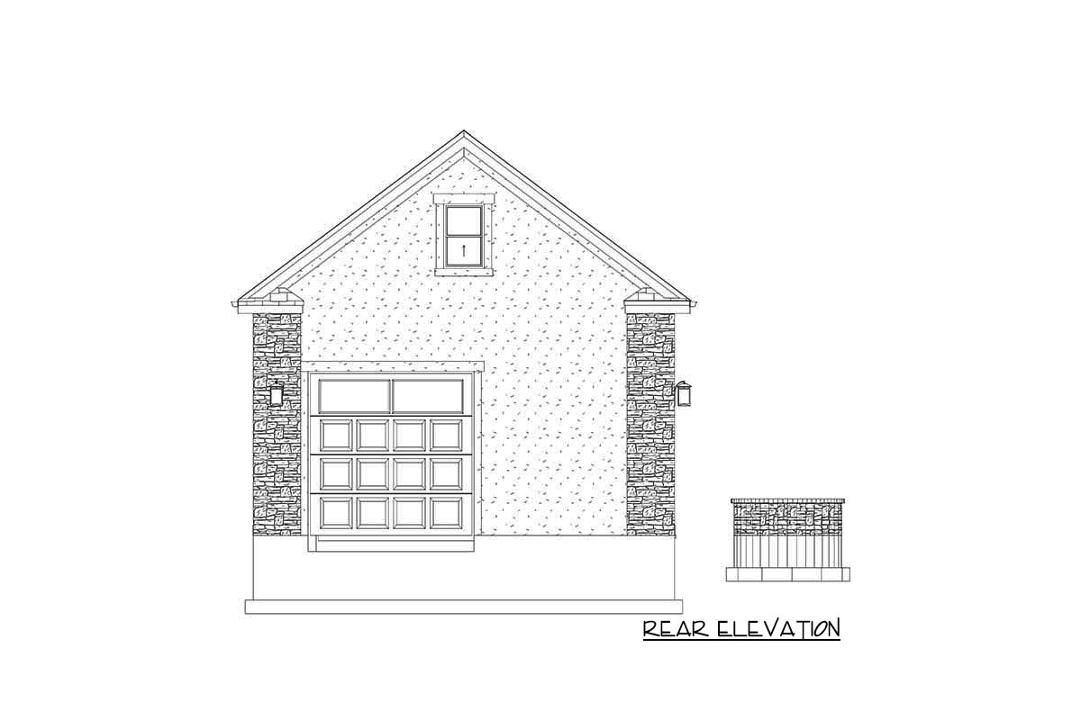 Drive-through Garage with Large Storage Room - 61220UT | Architectural ...