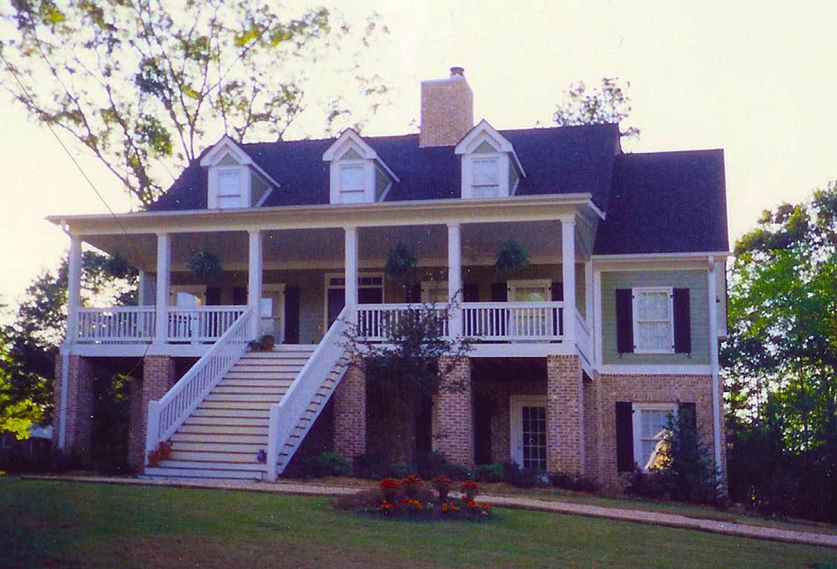 Raised 4 Bedroom Country Home Plan - 32536WP | Architectural Designs ...