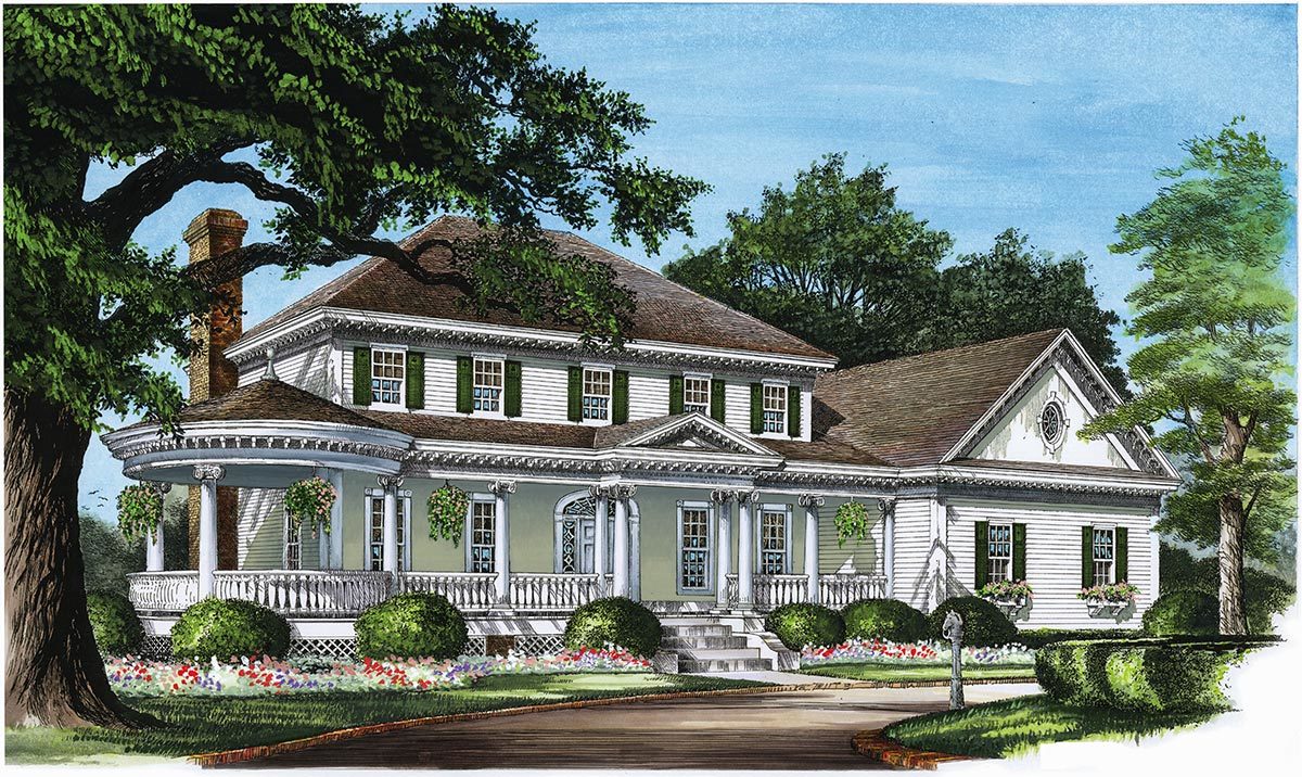 Gazebo Porch Grandeur - 32556WP | Architectural Designs - House Plans