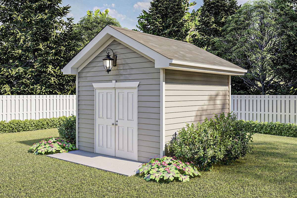 Simple Traditional Shed Plan - 623003DJ | Architectural Designs - House ...