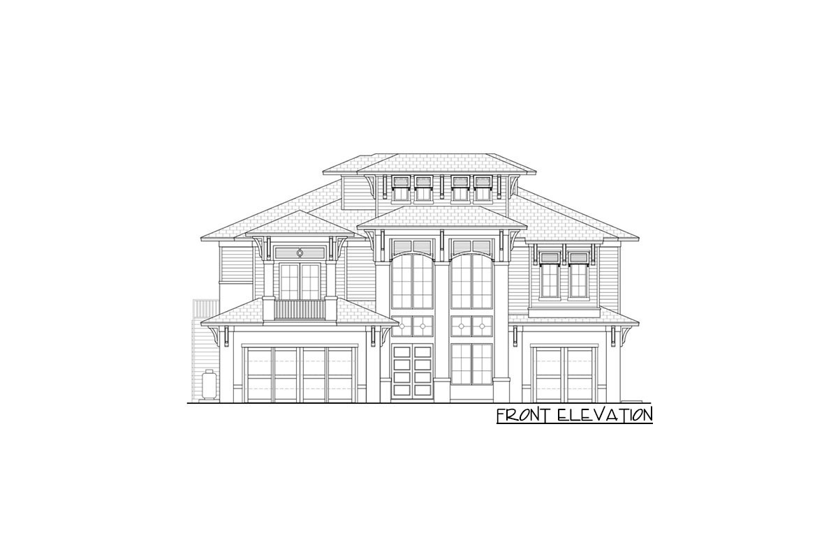 Southern Coastal Home Plan with Pool Concept and Elevator - 65686BS ...