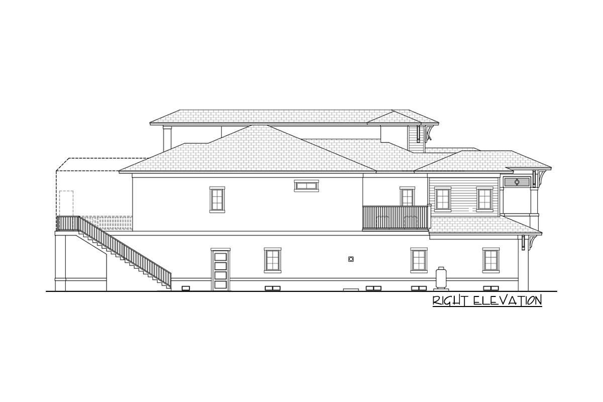 Southern Coastal Home Plan with Pool Concept and Elevator - 65686BS ...