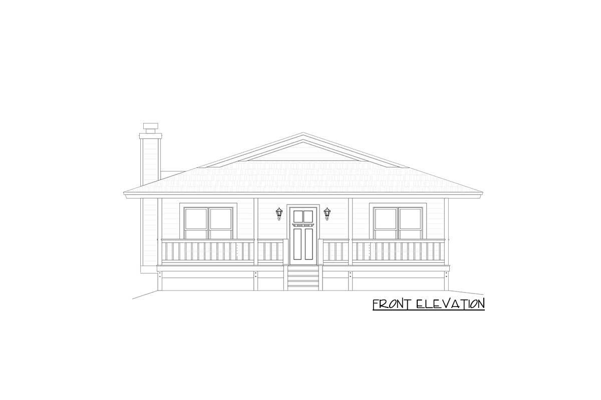 Southern Cottage Plan with Open Living Space - 68831VR | Architectural ...