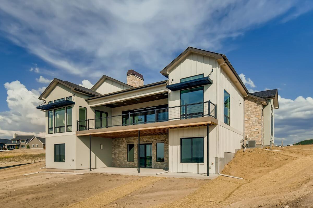 Exclusive Transitional Home Plan with Rec Room and Home Office for a ...