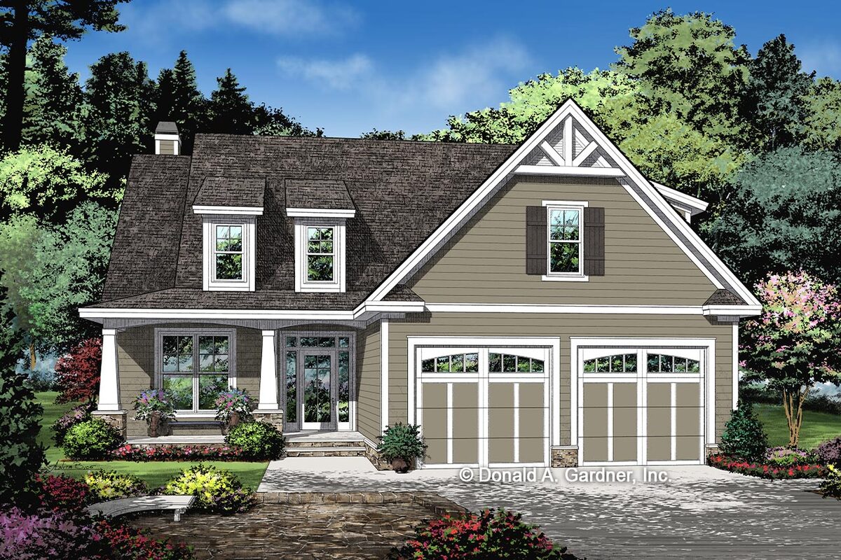2-Story Craftsman Cottage with 2 Main-level Master Bedrooms - 444111GDN ...