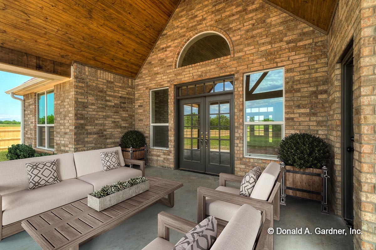 Traditional Country Home Plan with Screened Porch - 444165GDN ...