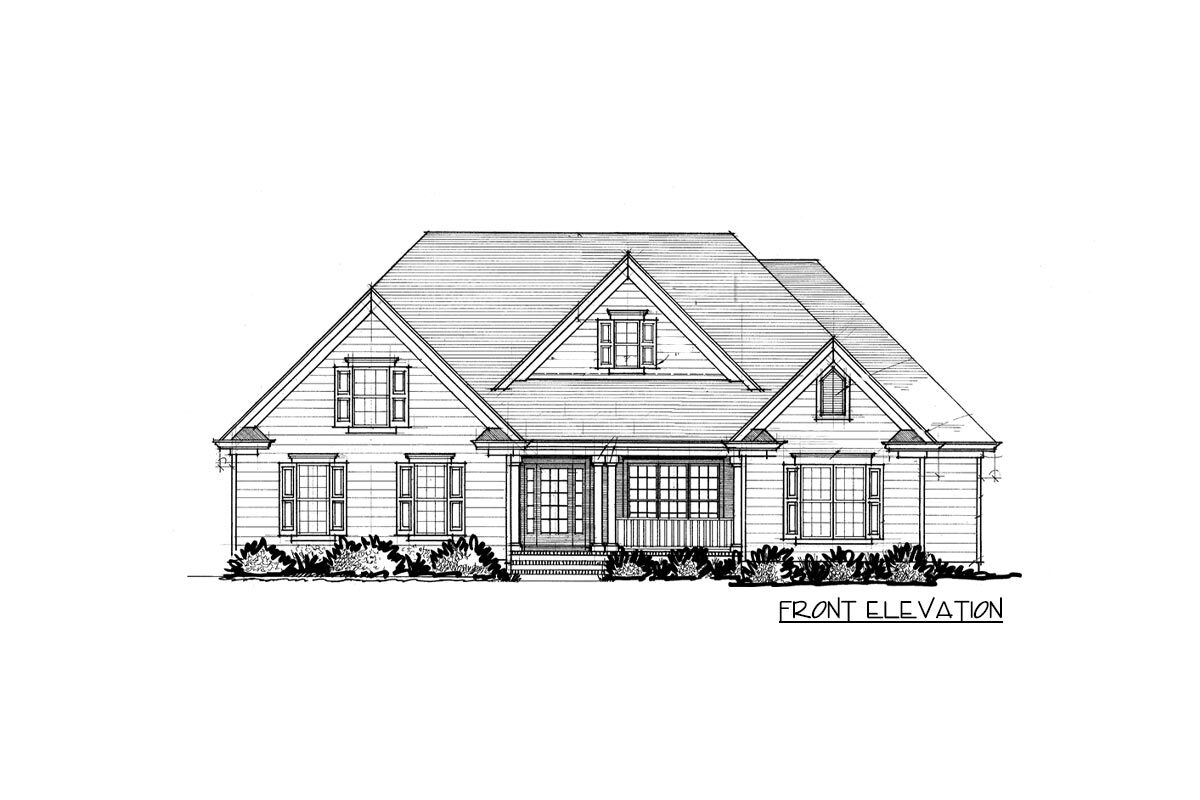 Modern Farmhouse with 2-Car Courtyard Entry Garage with Bonus and Bath ...