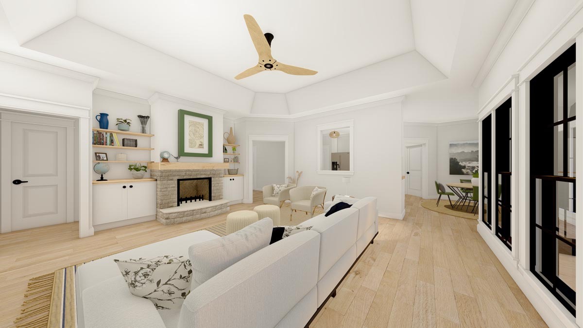 Modern Farmhouse with 2-Car Courtyard Entry Garage with Bonus and Bath ...